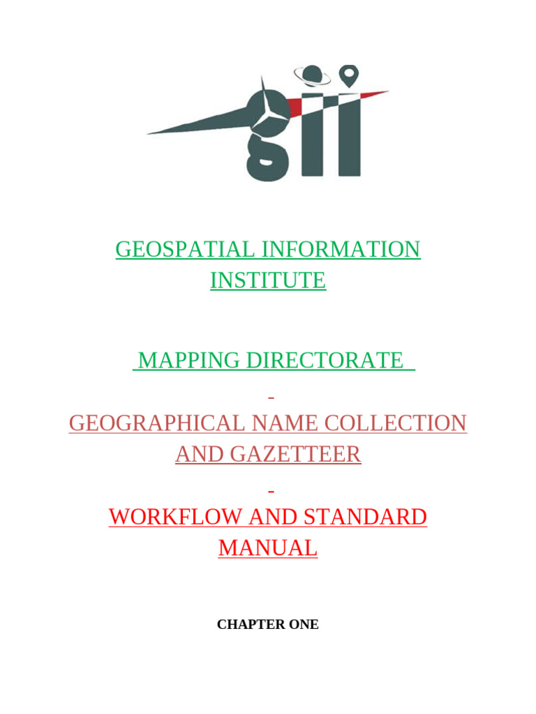 GNCG chapter 1 manual | PDF | Geographic Data And Information | Cartography