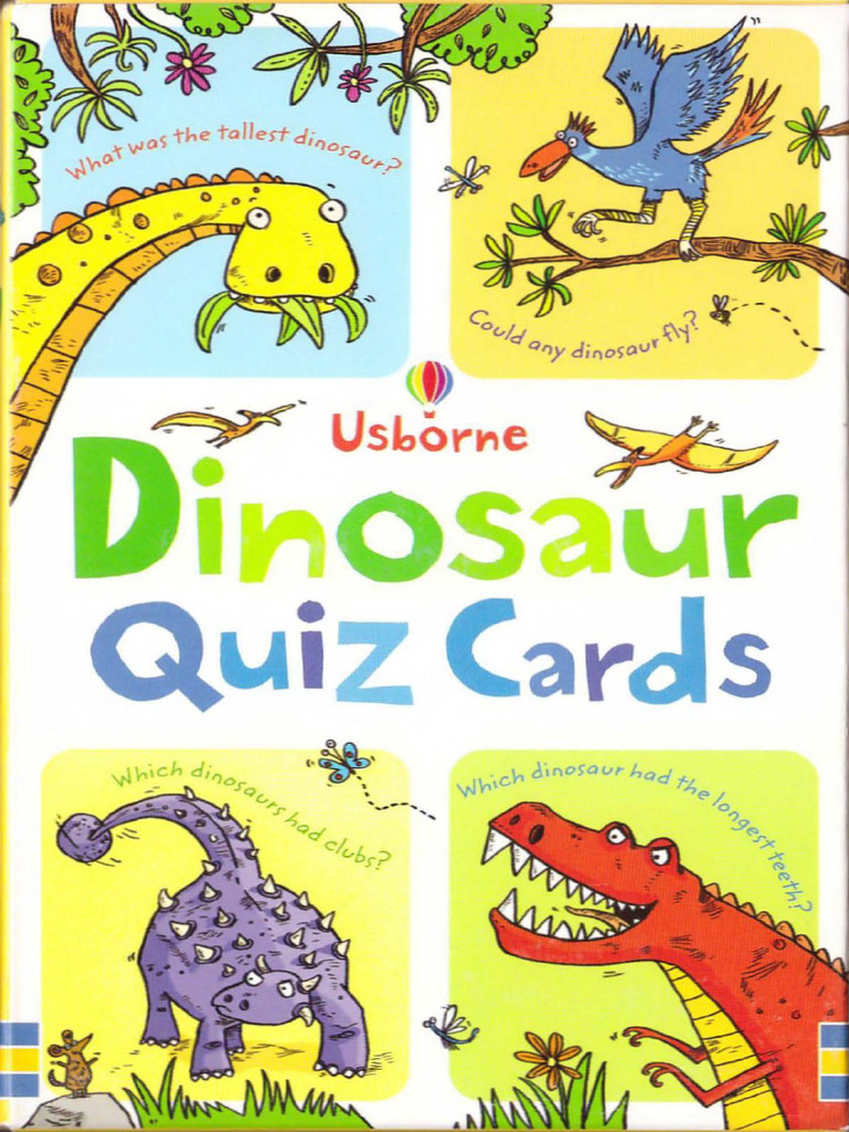 Usborne - Dinosaur Quiz Cards | PDF | Zoology
