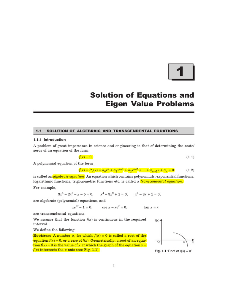 Iyengar S.R.K., Jain R.K.-numerical Methods - Chap1 | PDF | Polynomial | Zero Of A Function