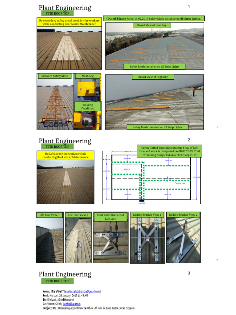 Safety Mesh & Lifeline Details | PDF