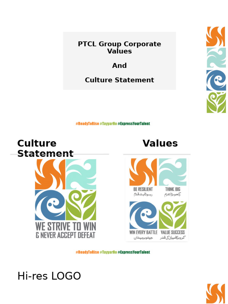PTCL Group Corporate Values & Culture | PDF