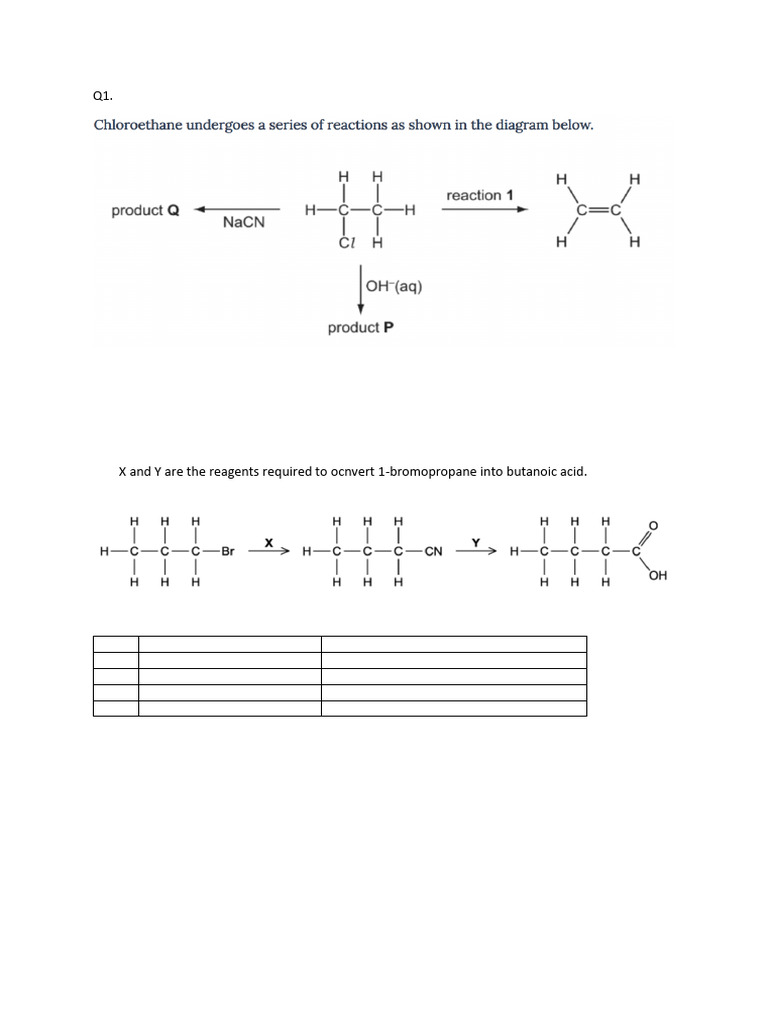 Halogenoalkane Paper-3 | PDF