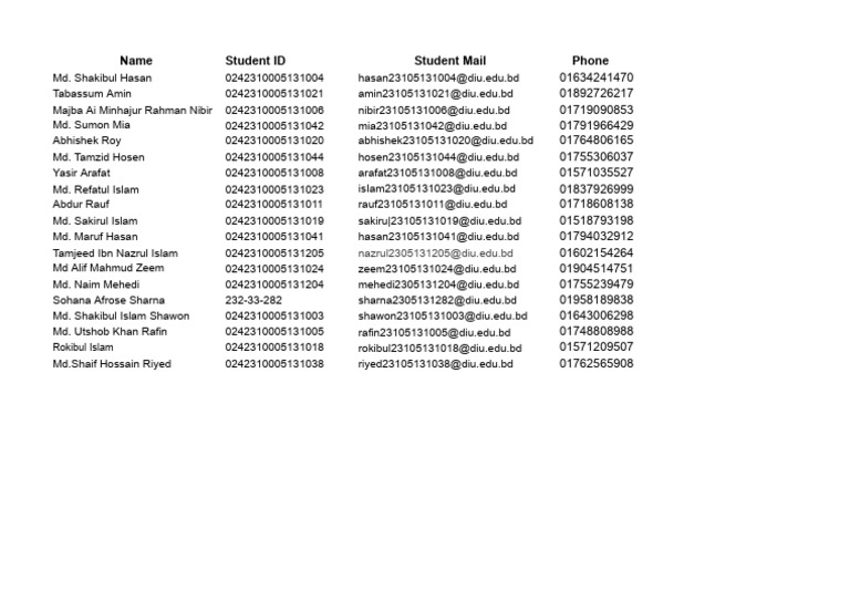 Python Course Registration - XLSX - Google Sheets | PDF