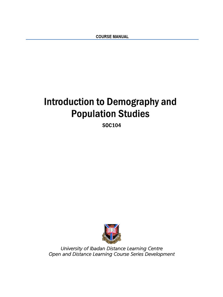Soc 104 | PDF | Census | Total Fertility Rate
