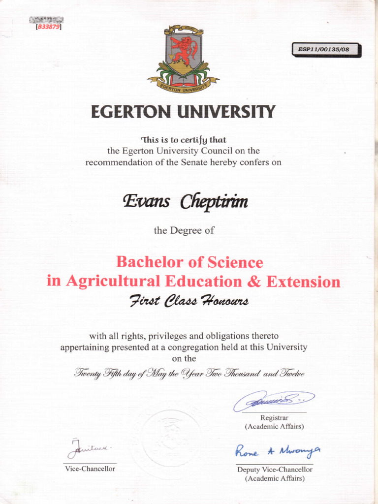 Degree Cert | PDF