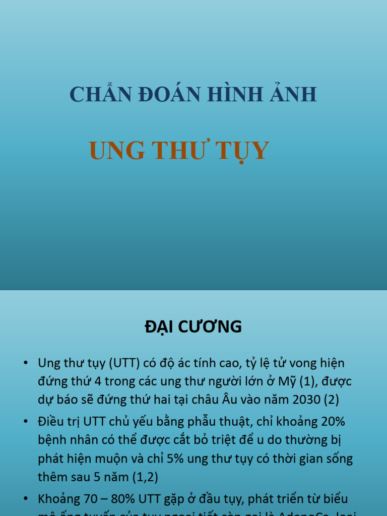 6 DQ (Man Nho) Ung Thu Tuyen Tuy, Tu Chan Doan Den Dieu Tri | PDF