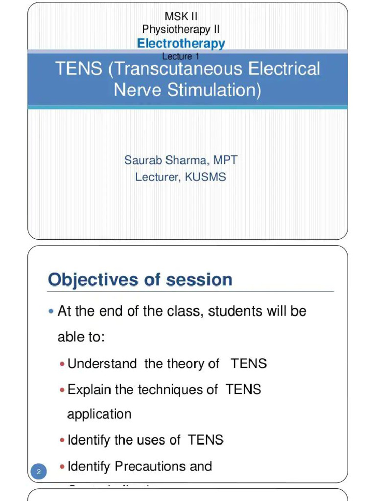 TENS | PDF