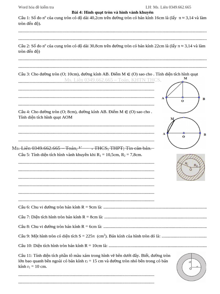 Toan09 - Duong Tron (Có Header Gi A Trang) | PDF