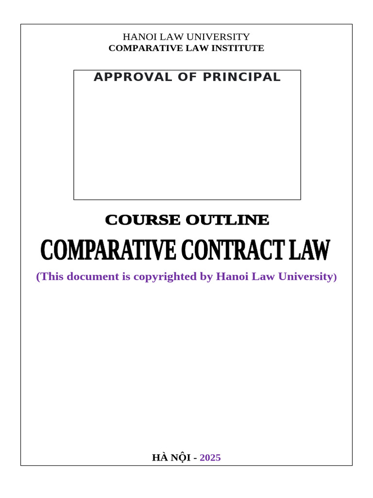 Comparative Contract Law - CLC - 2TC | PDF | Breach Of Contract | Law Of Obligations