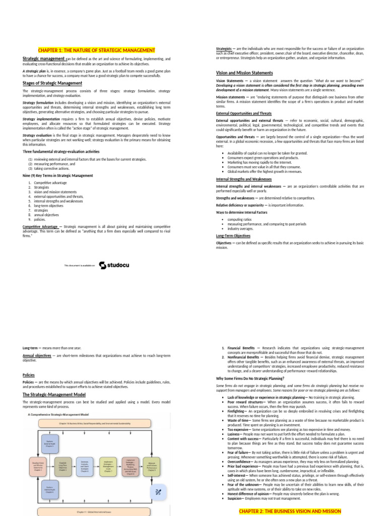 Strama Until Corporate Level | PDF | Strategic Management | Strategic Planning
