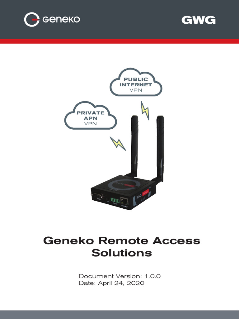 Geneko-Remote-Access-Brochure | PDF | Computer Network | Virtual ...