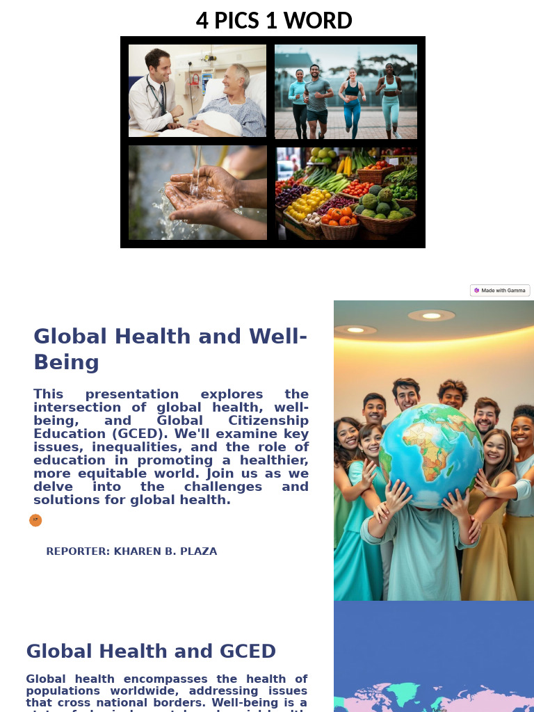 Global Health and Well Being | PDF | Global Health | Health Equity