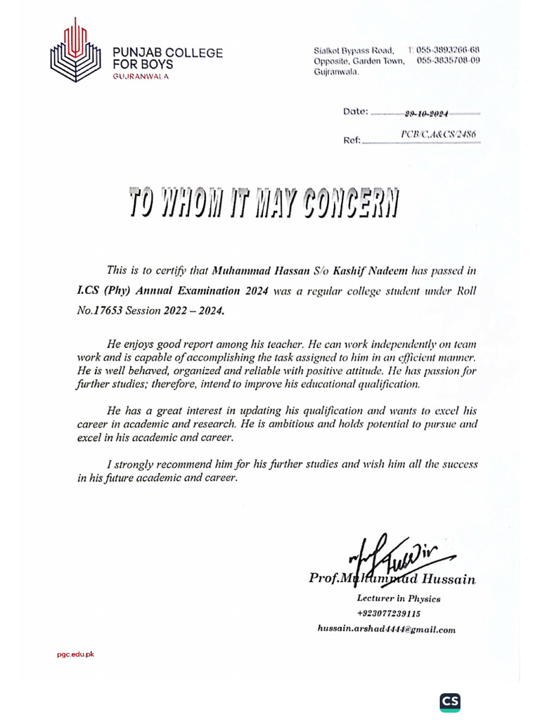 Recomendation 1 | PDF