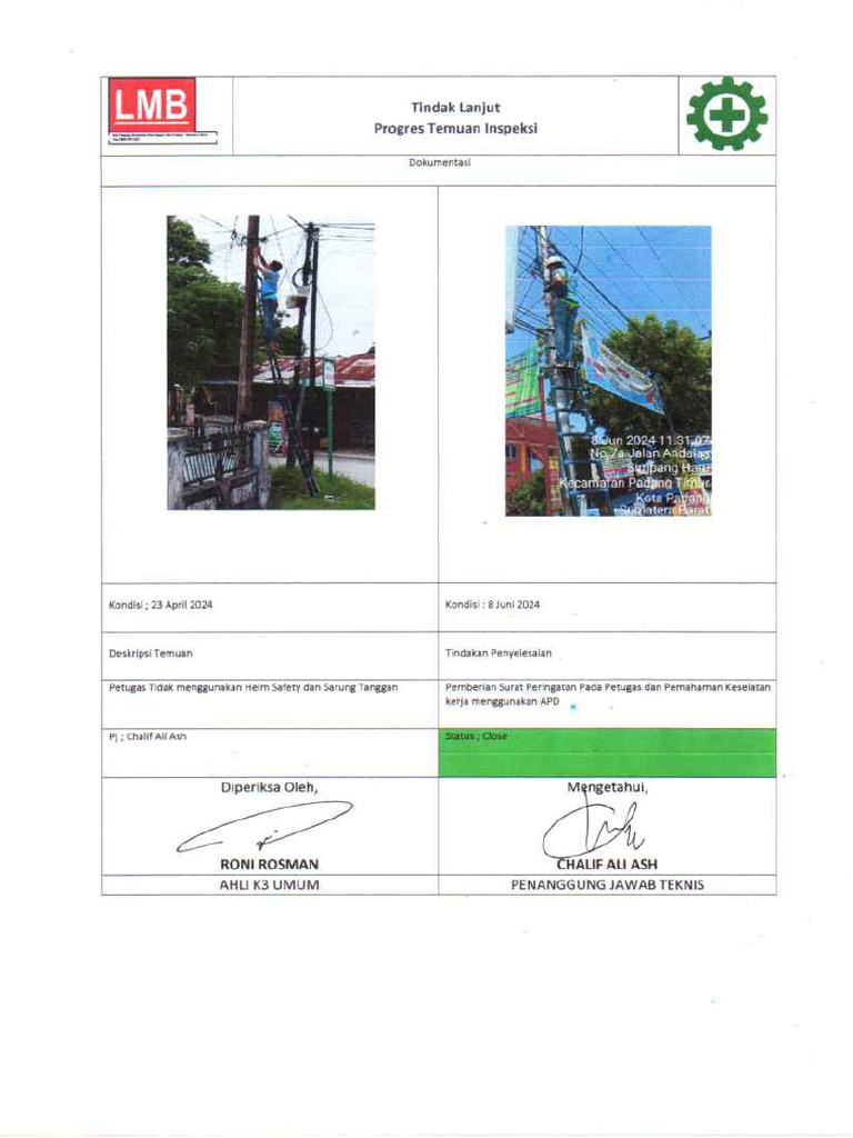 PRAKUALIFIKASI 954819934201000 000011 Evidence Criteria No4 240820013549 Tindak Lanjut Inspeksi ...