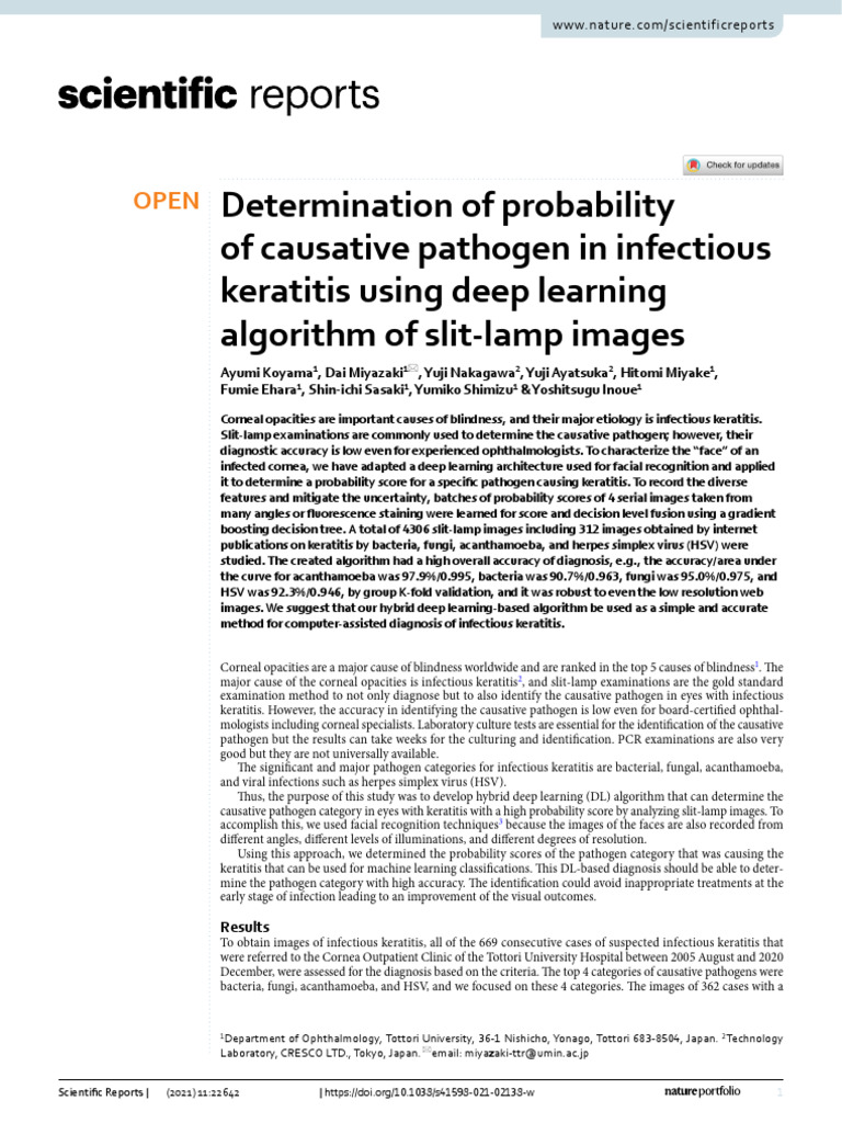 Determination of Probability of Causative Pathogen in Infectious ...
