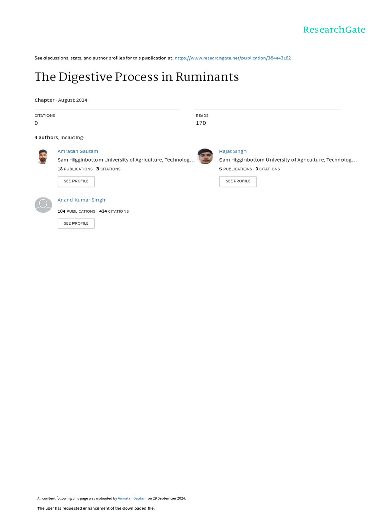 Cattle Production 2 Pdf Ruminant Digestion