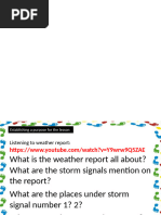 Grade 5 Science Lesson on Storm Signals | PDF | Tropical Cyclones | Wound