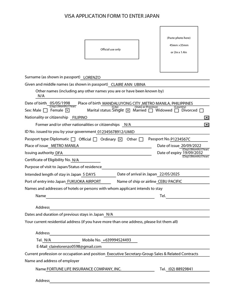 Sample Visa - 1 | PDF | Travel Visa | Passport