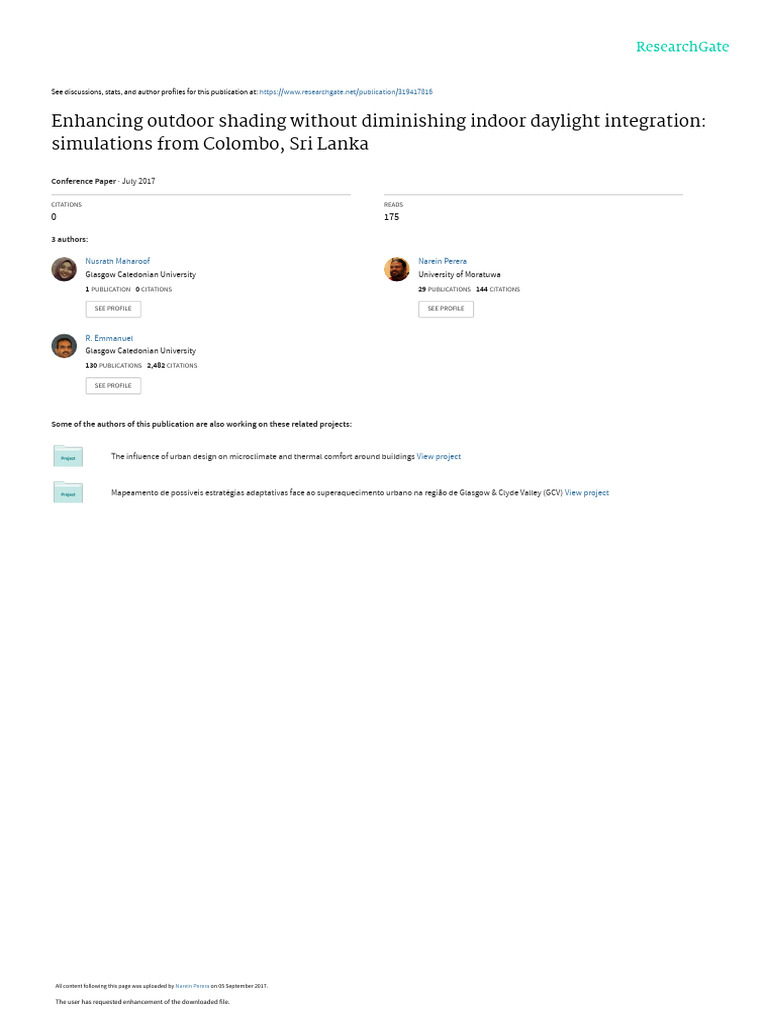 Enhancing Outdoor Shading Without Diminishing Indoor Daylight ...