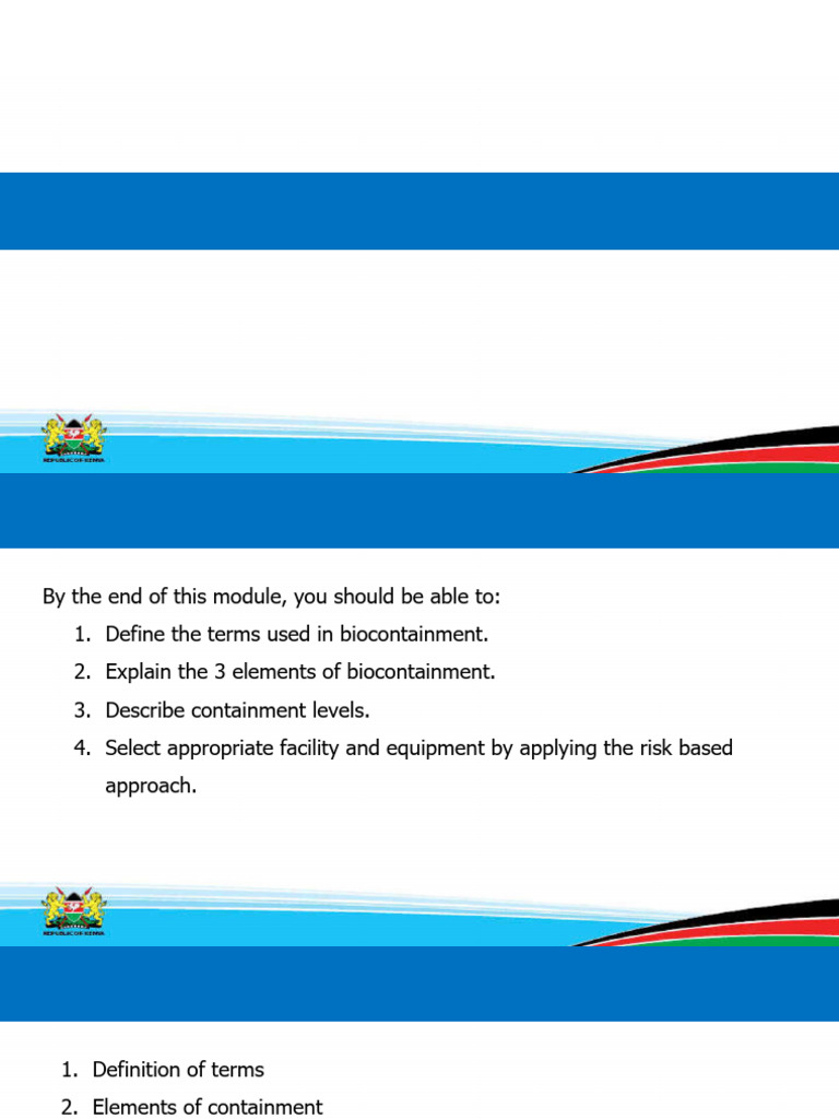 Module 3 Containment Requirements Pdf Occupational Safety And Health Safety