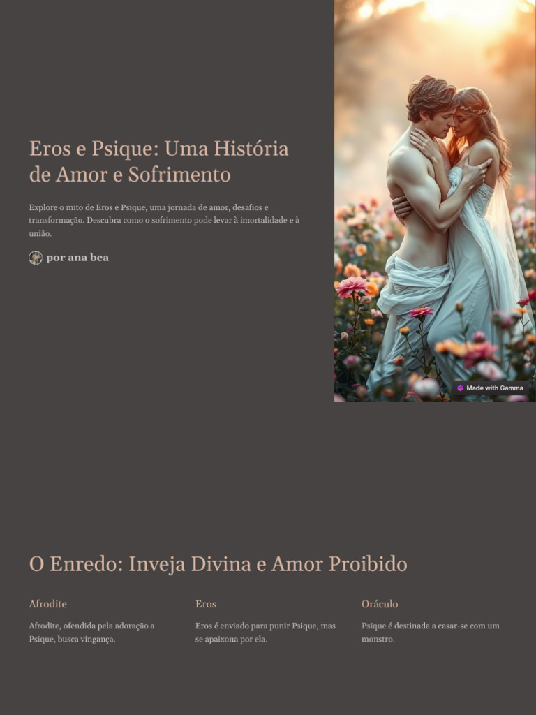 Eros e Psique Uma Historia de Amor e Sofrimento | PDF