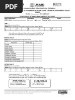 Grade 3 CRLA Literacy Assessment Form | PDF | Literacy | Cognitive Science