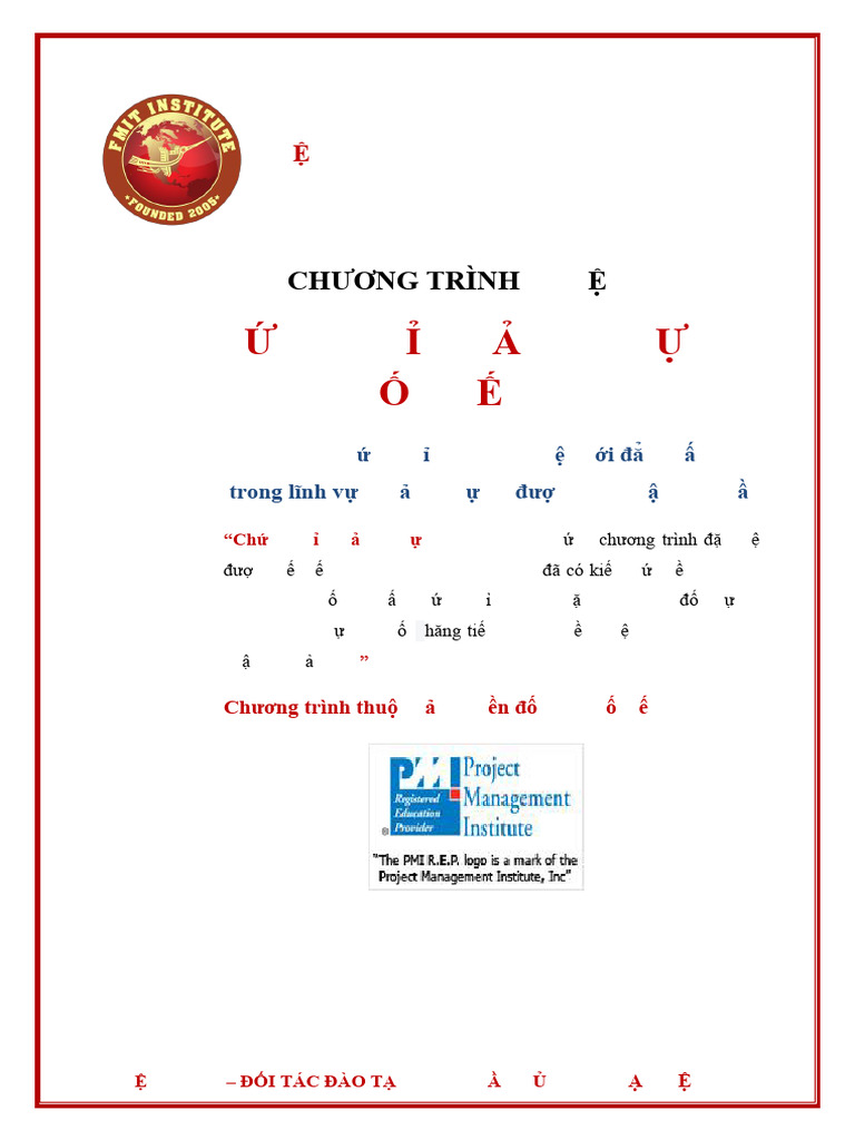 Chuong Trinh Dao Tao Luyen Thi PMP | PDF