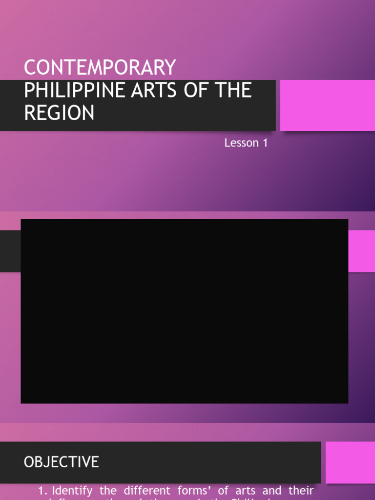 Philippine Contemporary Arts Overview | PDF | The Arts