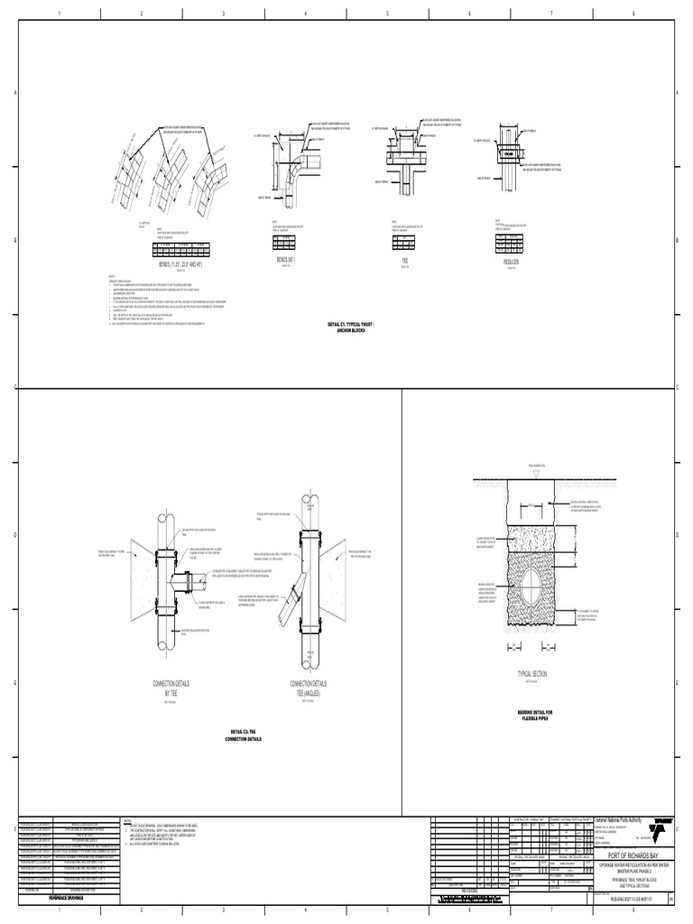RCB - Eng.00211-C-De-8001-01 - Bends, Thrust Blocks & Typical Sections ...