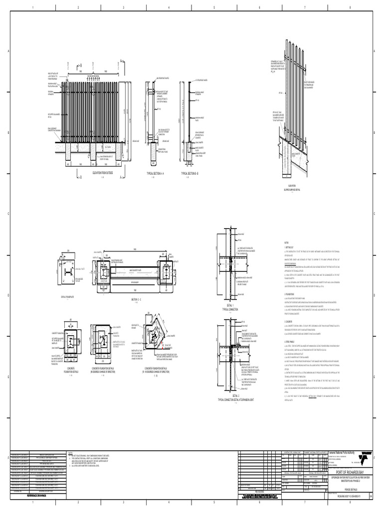 RCB - Eng.00211-C-De-8002-01 - Fence Details | PDF | Mechanical ...