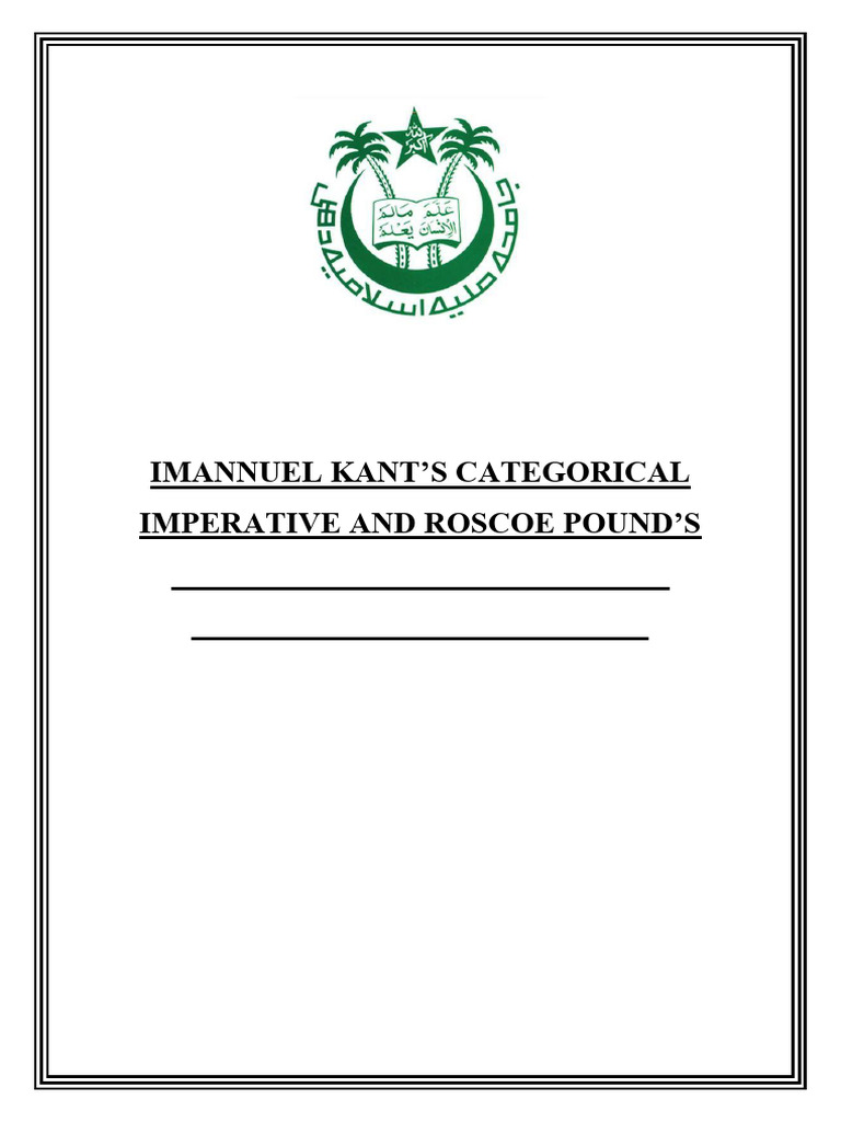 Legal Methods Assignment 3rd Sem New | PDF | Immanuel Kant | Autonomy