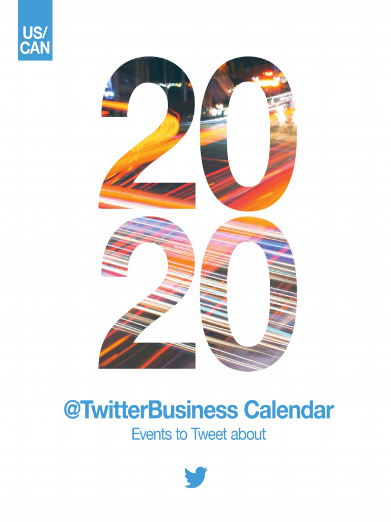 US CAN 2020 Twitter Marketing Calendar | PDF