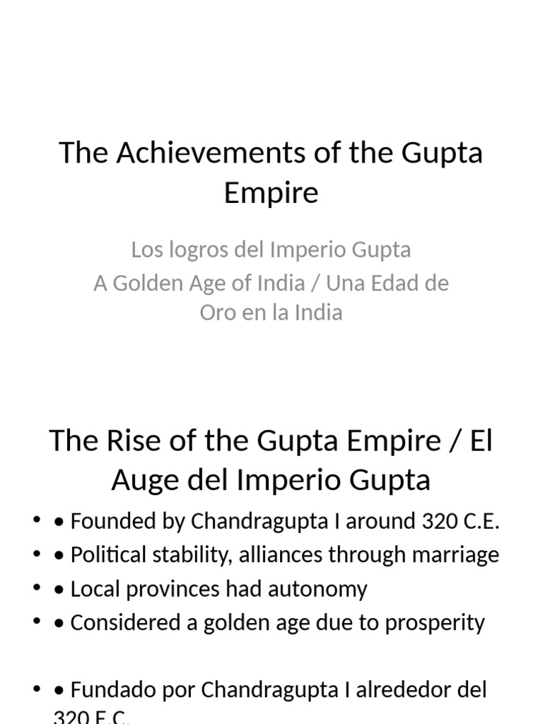 Gupta Empire: Achievements and Legacy | PDF