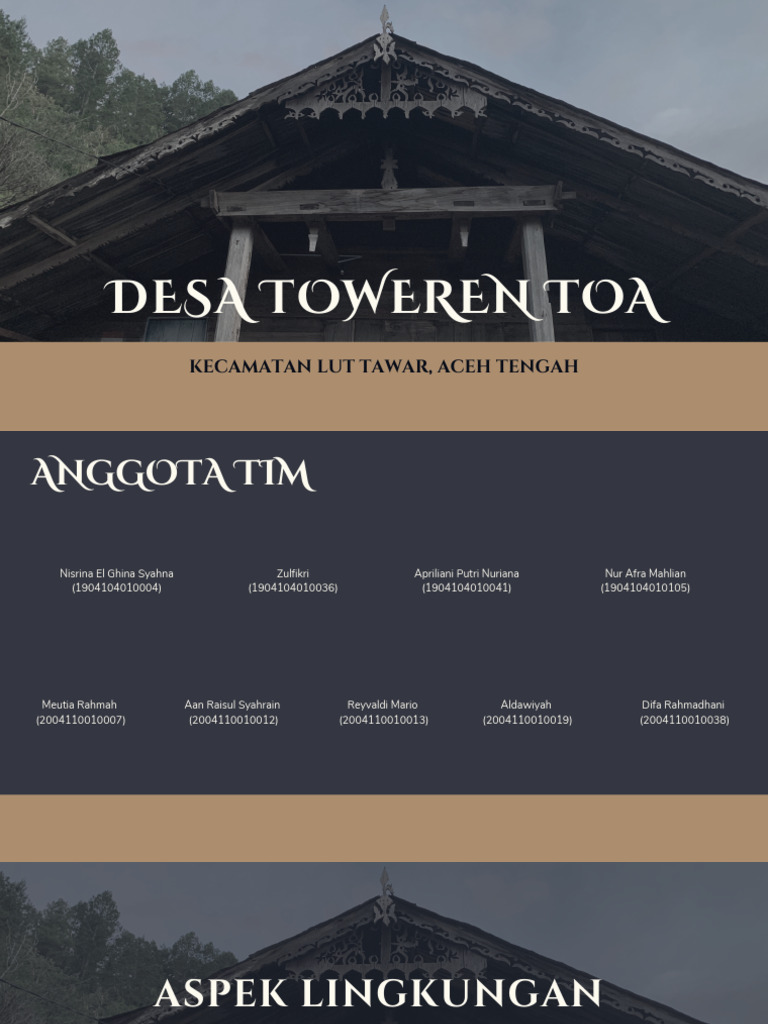 Desa Toweren Toa | PDF