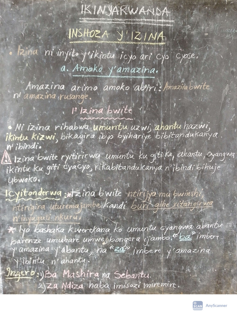 Amoko Y'amazina - 01 - 27 - 2025 | PDF