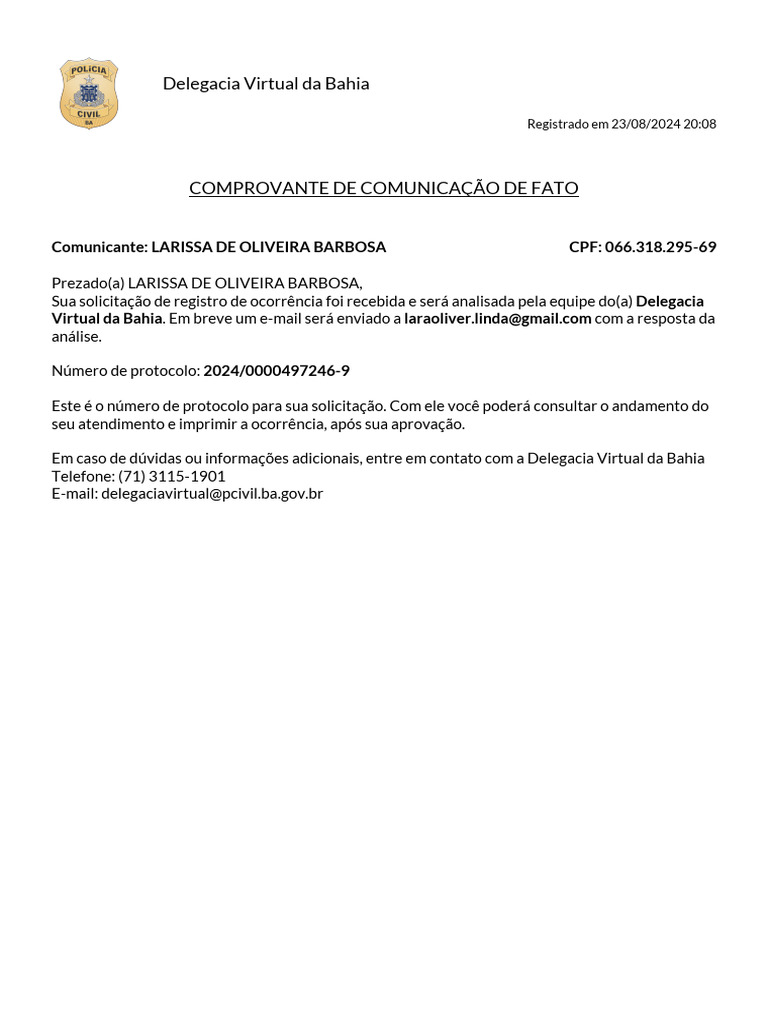 Comprovante 2 | PDF