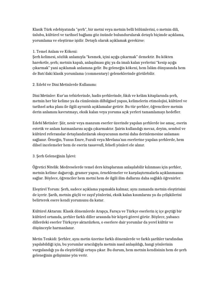 Serh Makalesi | PDF