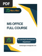 MS Office Full Course... | PDF