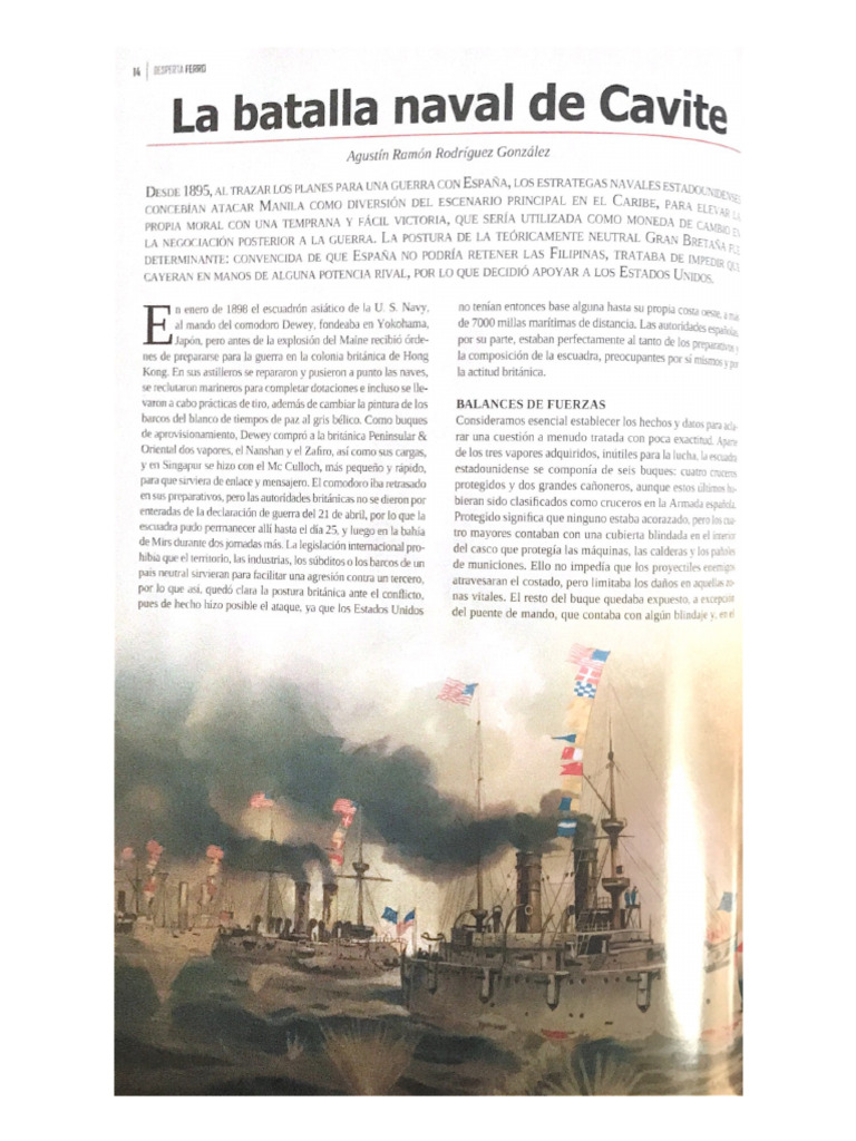 La Batalla Naval de Cavite | PDF