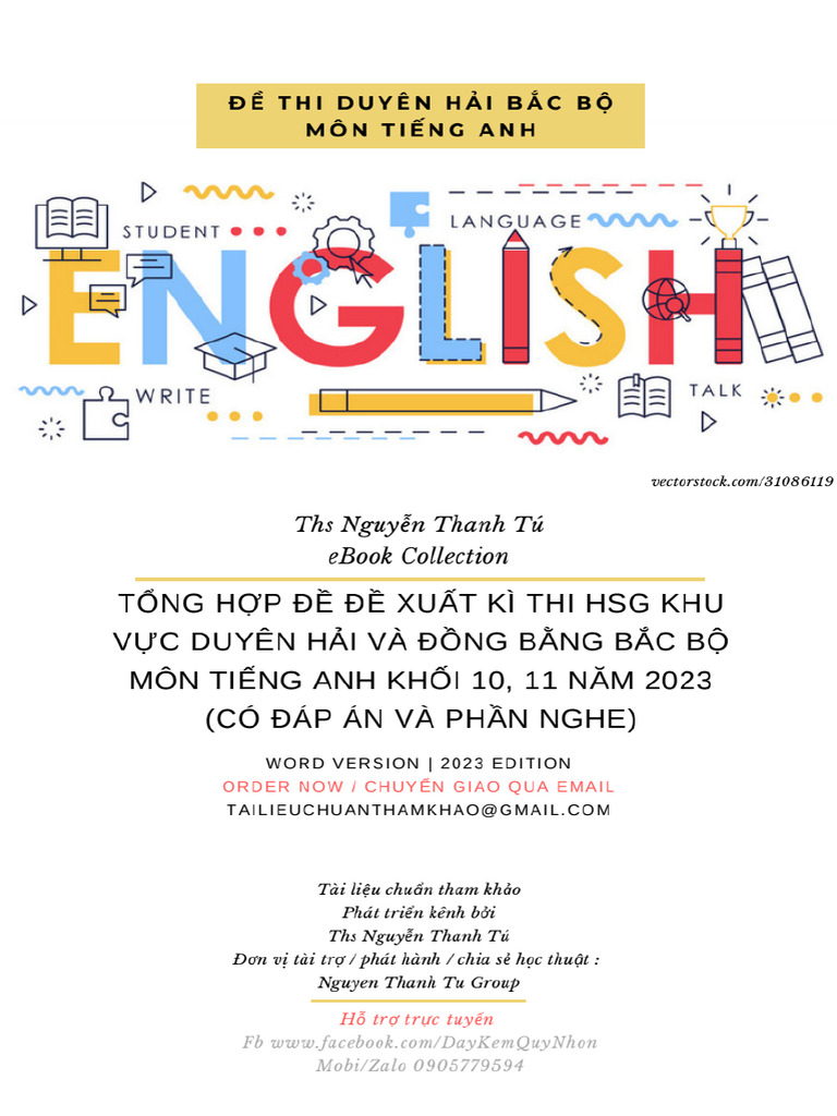 Tong Hop de de Xuat Ki Thi HSG Khu Vuc Duyen Hai Va Dong Bang Bac Bo Mon Tieng Anh Khoi 10 11 ...