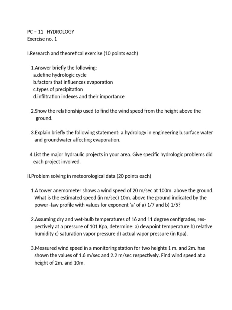 PC 11 Exercise No. 1 | PDF