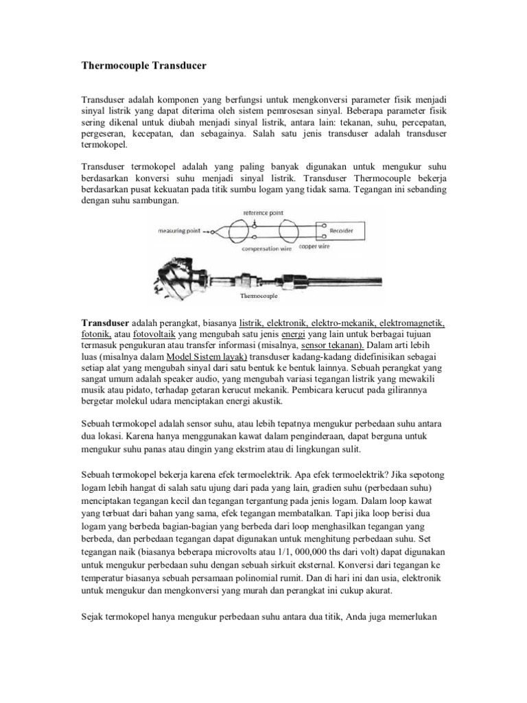 Sensor Dan Tranduser | PDF