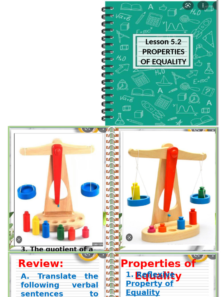 Properties of Equality Explained | PDF | Mathematics