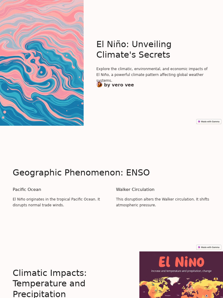 El Niño's Climate and Economic Impact | PDF