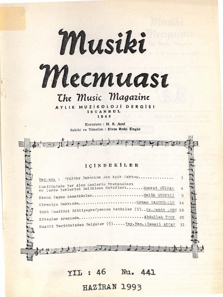 Musiki 1993 Yıl46 No441 | PDF