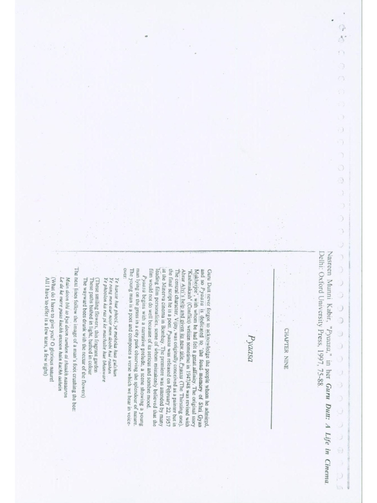 Nasreen Munni Kabir - Pyaasa | PDF