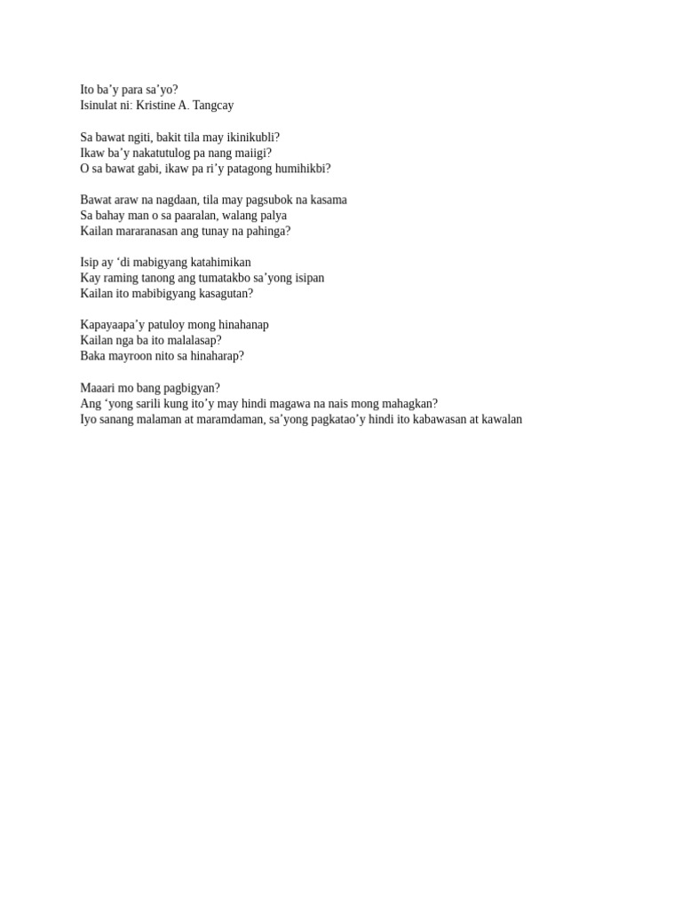 MGA LIBANGAN updated | PDF