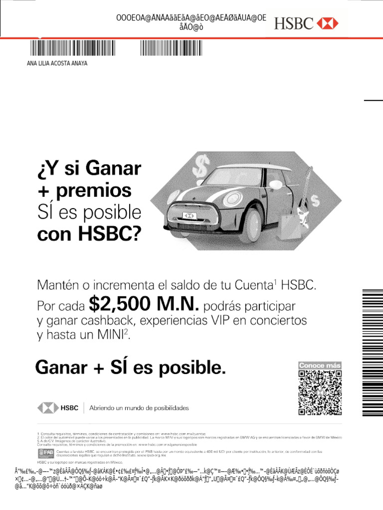 Estado de Cuenta HSBC | PDF