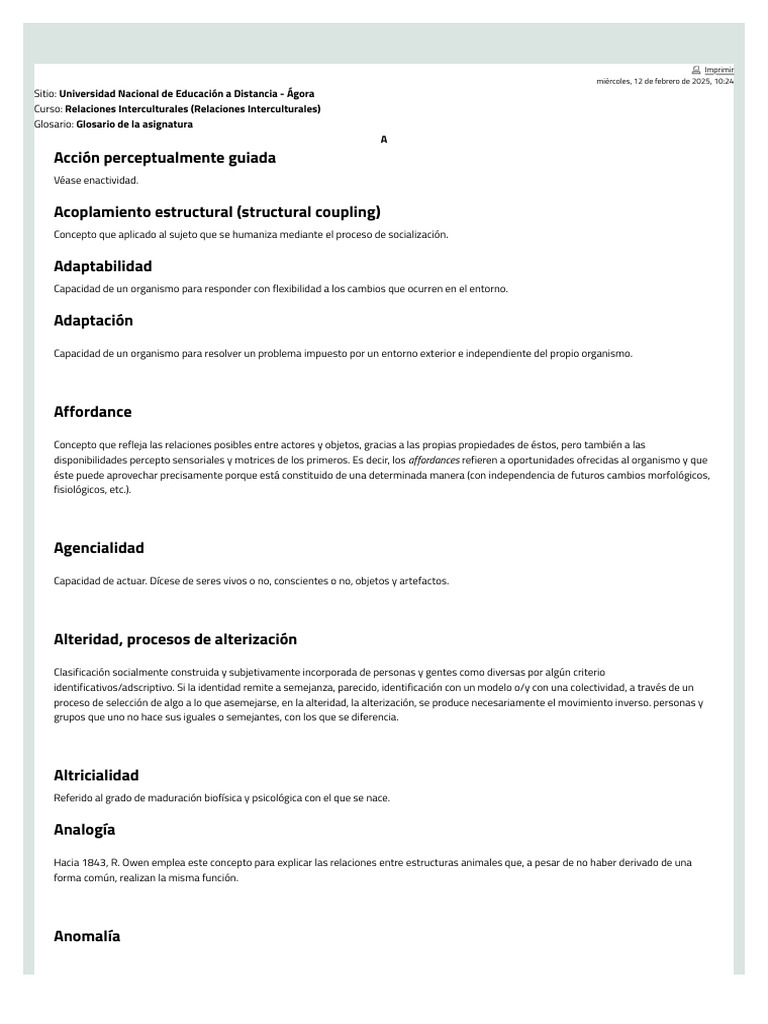 Glosarios RRII | PDF | Pensamiento