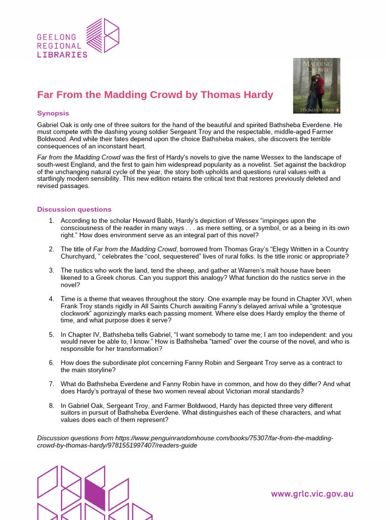 Far From the Madding Crowd Overview | PDF | Far From The Madding Crowd ...